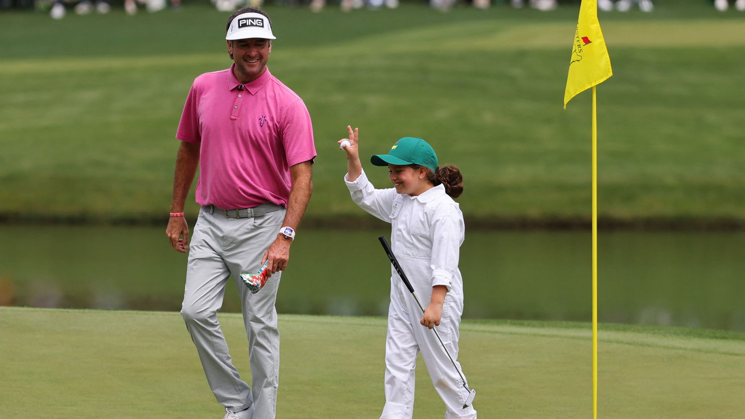 Bubba Watson's daughter wows crowds at Masters Par 3 competition
