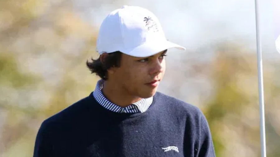 Charlie Woods nearly hit by own shot as Tiger Woods watches dramatic ...